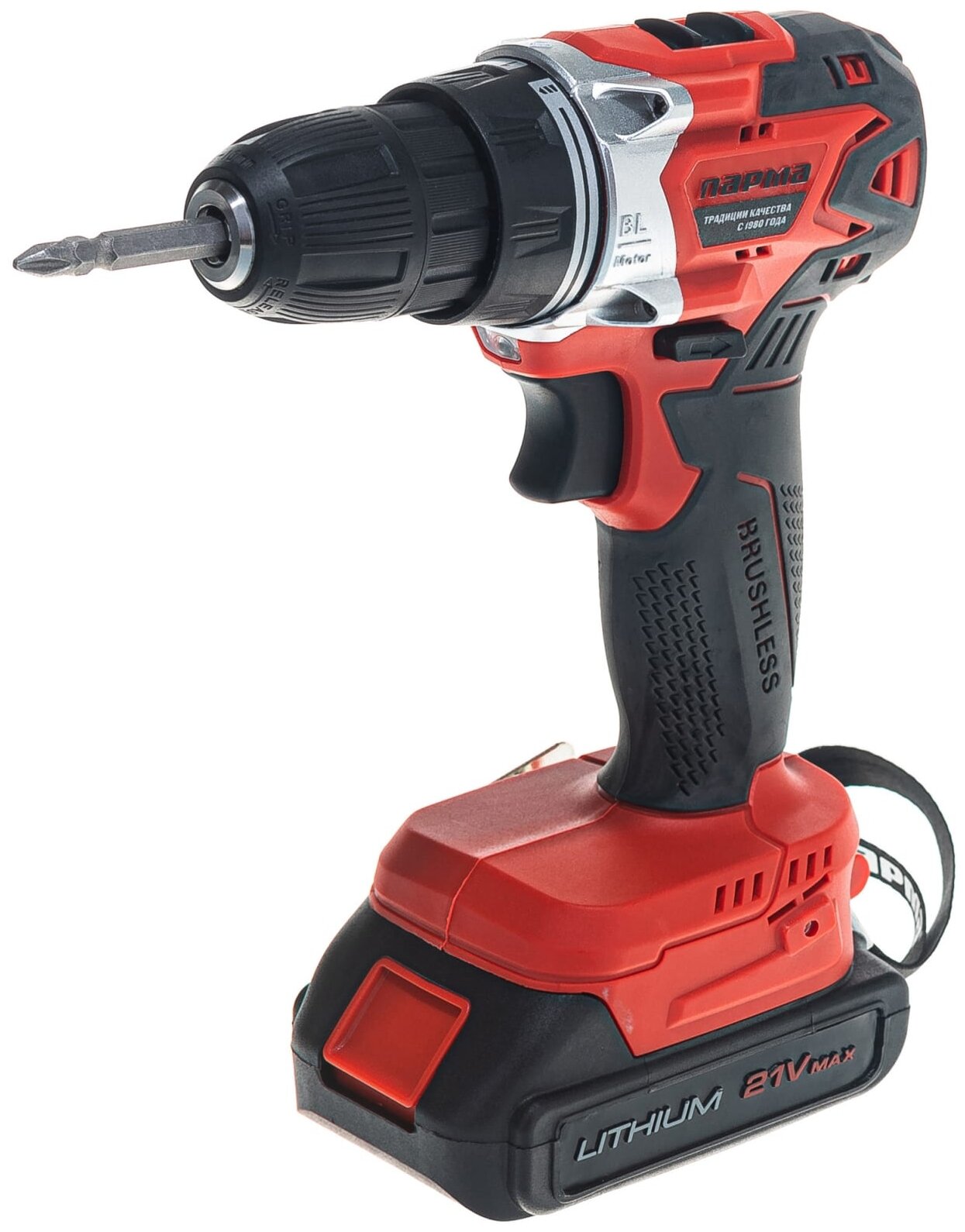 Дрель-шуруповерт Парма ДША-02А-2021/2Li аккум. патрон: быстрозажимной (кейс в комплекте) (02.021.00011)