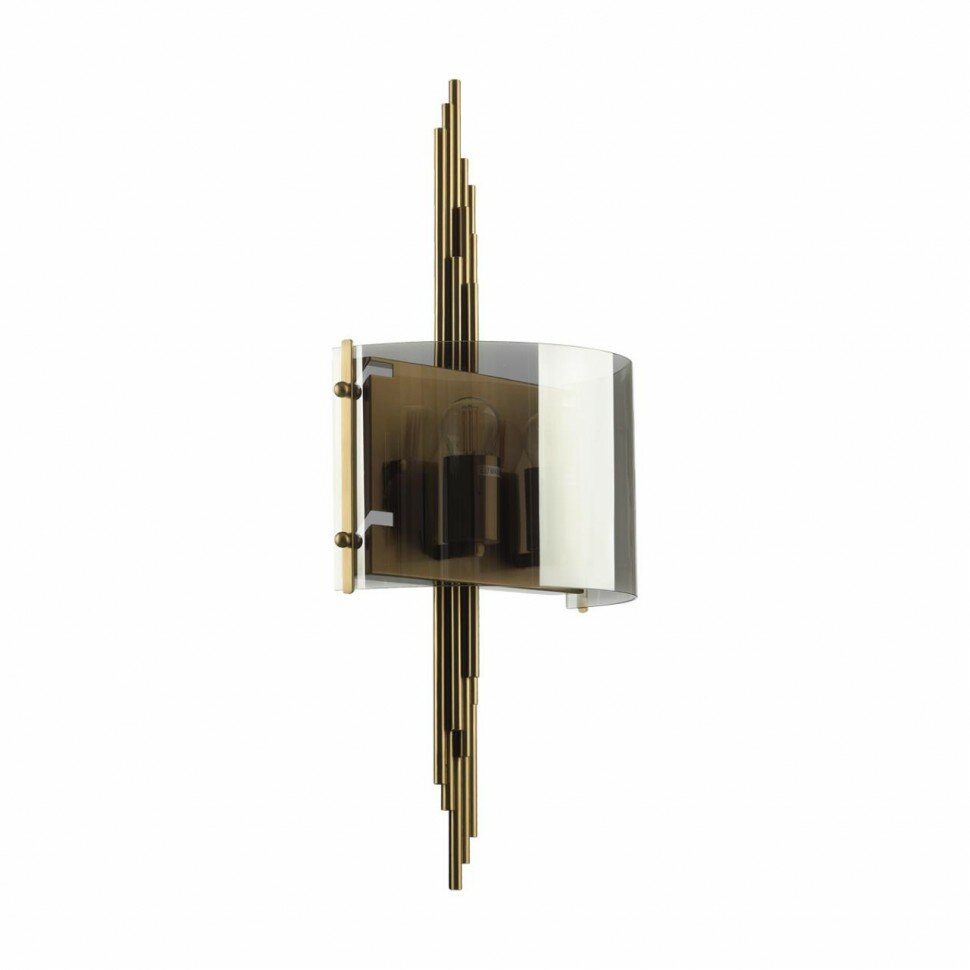 Odeon Light 4895/2WA MODERN ODL_EX23 85 бронзовый/дымчатый/металл/стекло Бра E27 2*40W MARGARET