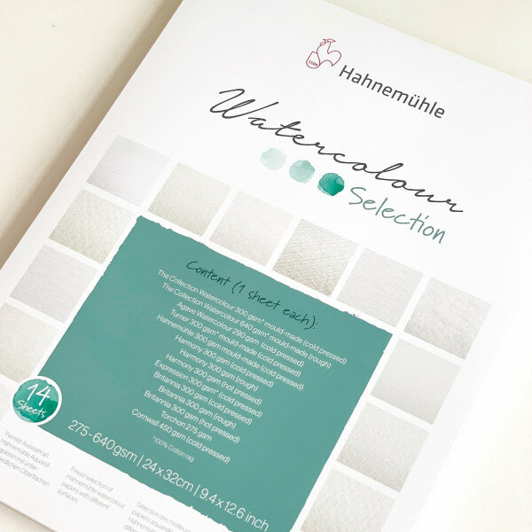 Альбом-склейка для акварели "Watercolour Selection", 24х32 см, 14 л, ассорти