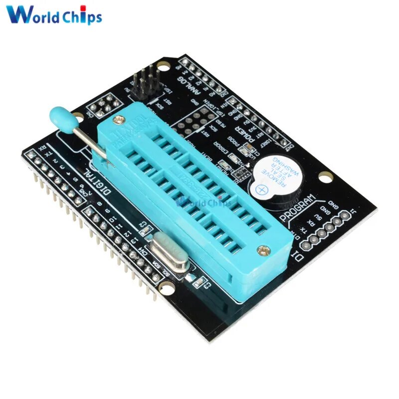 Diymore AVR ISP Shield Burning Bootloader Programmer Atmega328P Модуль загрузчика со звуковым сигналом и светодиодным индикатором для Arduino R3