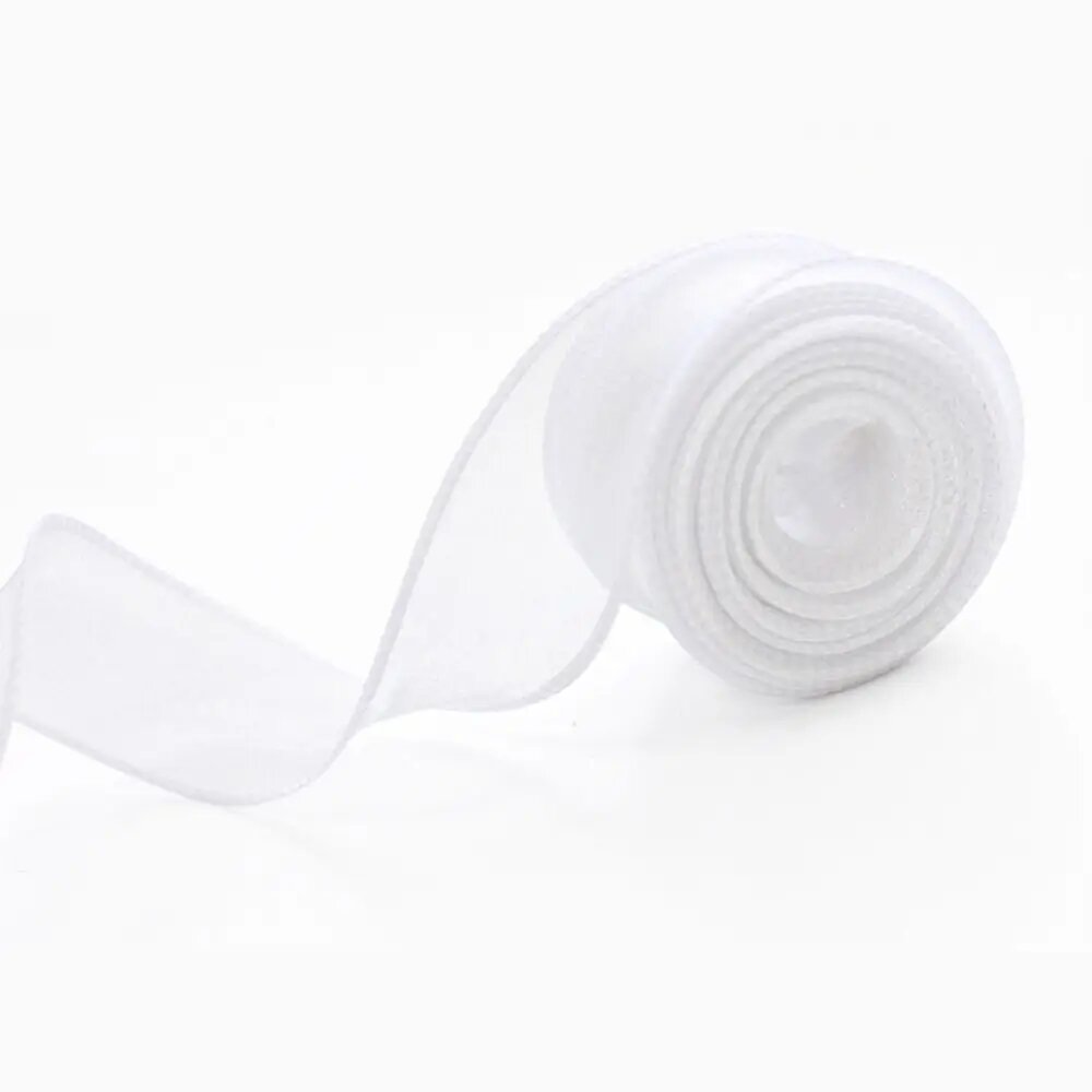 Рулон атласной ленты 40 мм Белый, white