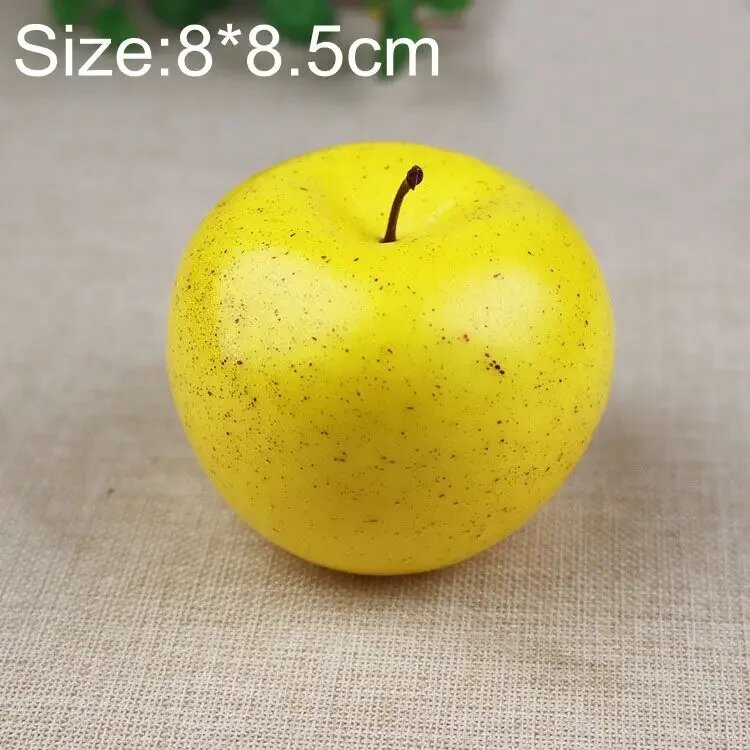 Искусственное яблоко желтое, 8*8.5 см