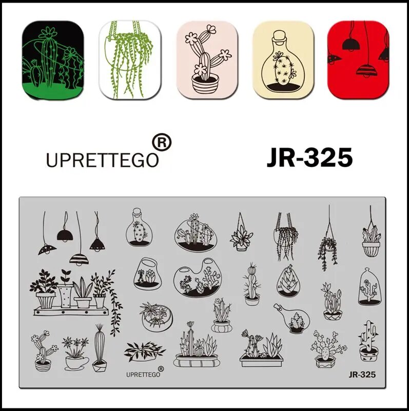 Трафарет для штамповки UPRETTEGO "Джунгли" из нержавеющей стали