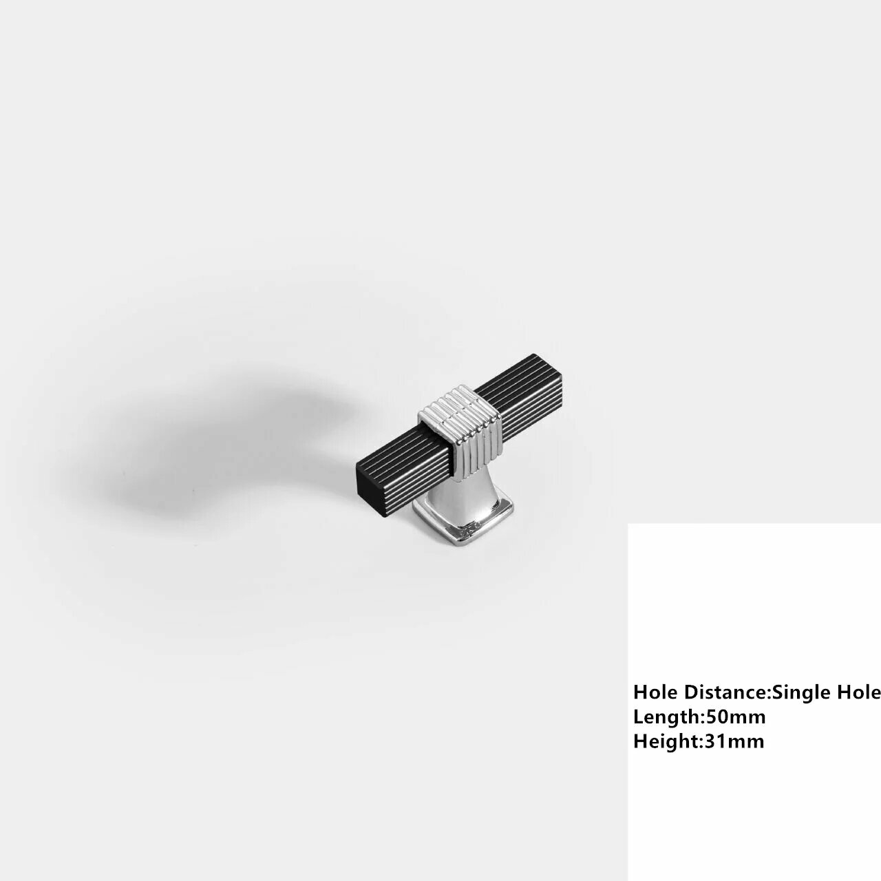 Ручки для шкафов алюминиевые золотые Серый, 1118-Single hole