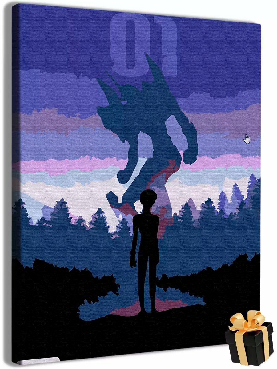 Картина по номерам евангелион аниме