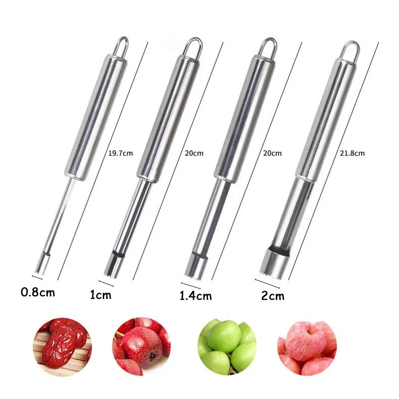 Фруктовое сердцевик из нержавеющей стали 4Pcs