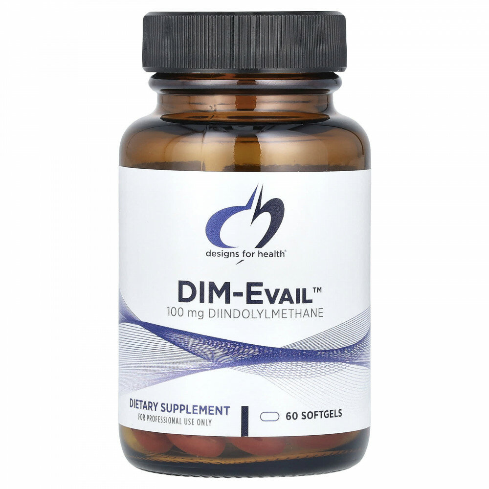 Designs For Health, Dim-Evail™, 100 мг, 60 мягких капсул