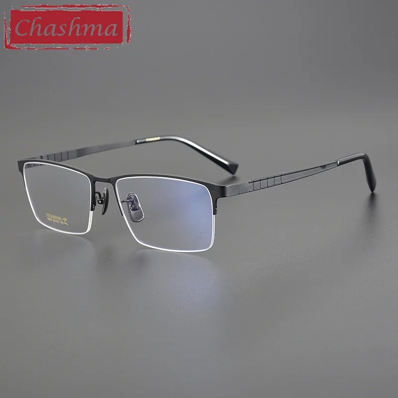 Мужские очки Chashma из титана, Matte Black