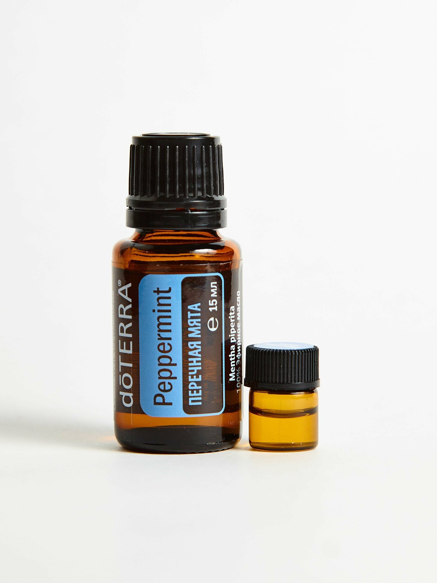 DoTERRA эфирное масло Перечная мята, 1мл х 1 шт, Дотерра, пробник - отливка