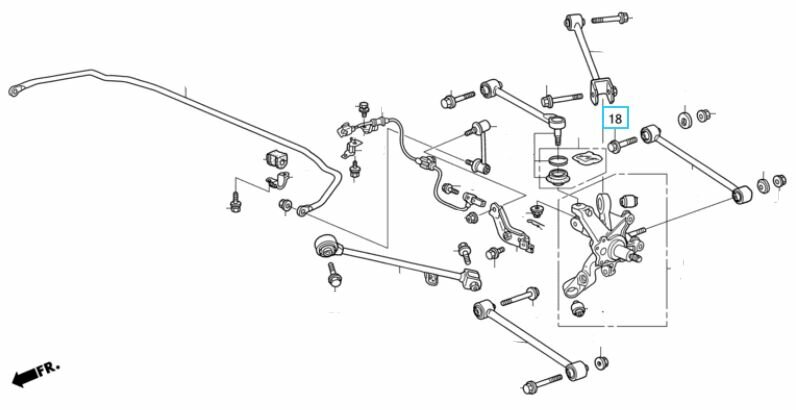 Болт, регулировка задн. Рычага управления (Оригинал)