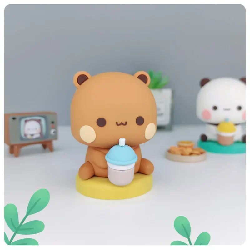 2024 Bubu Dudu Panda Bear Фигурка Игрушки Коллекционная Милая Игрушка Kawaii Bear Кукла Украшение Дома Deroc День Рождения Рождественский Подарок