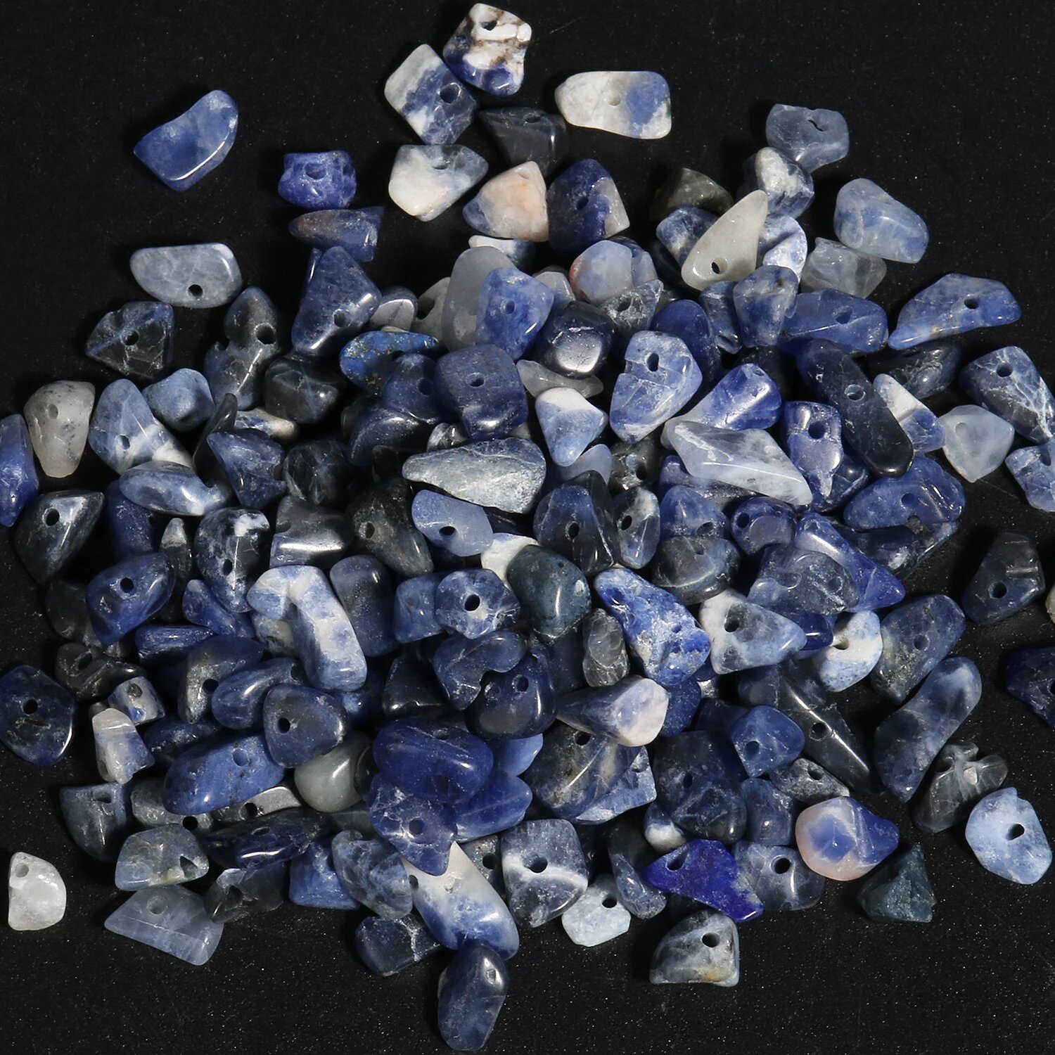 Каменные бусины Xilitata тигровый глаз, аметисты, агаты Синий, 5-8mm, Blue Sodalite