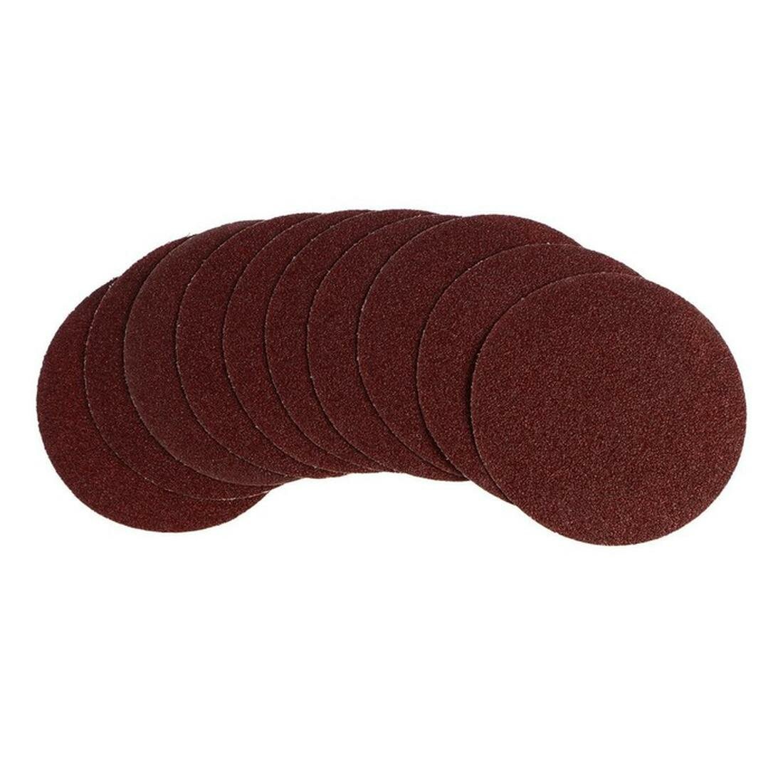 Круг абразивный шлифовальный под "липучку" тундра, 125 мм, Р40, 10 шт.