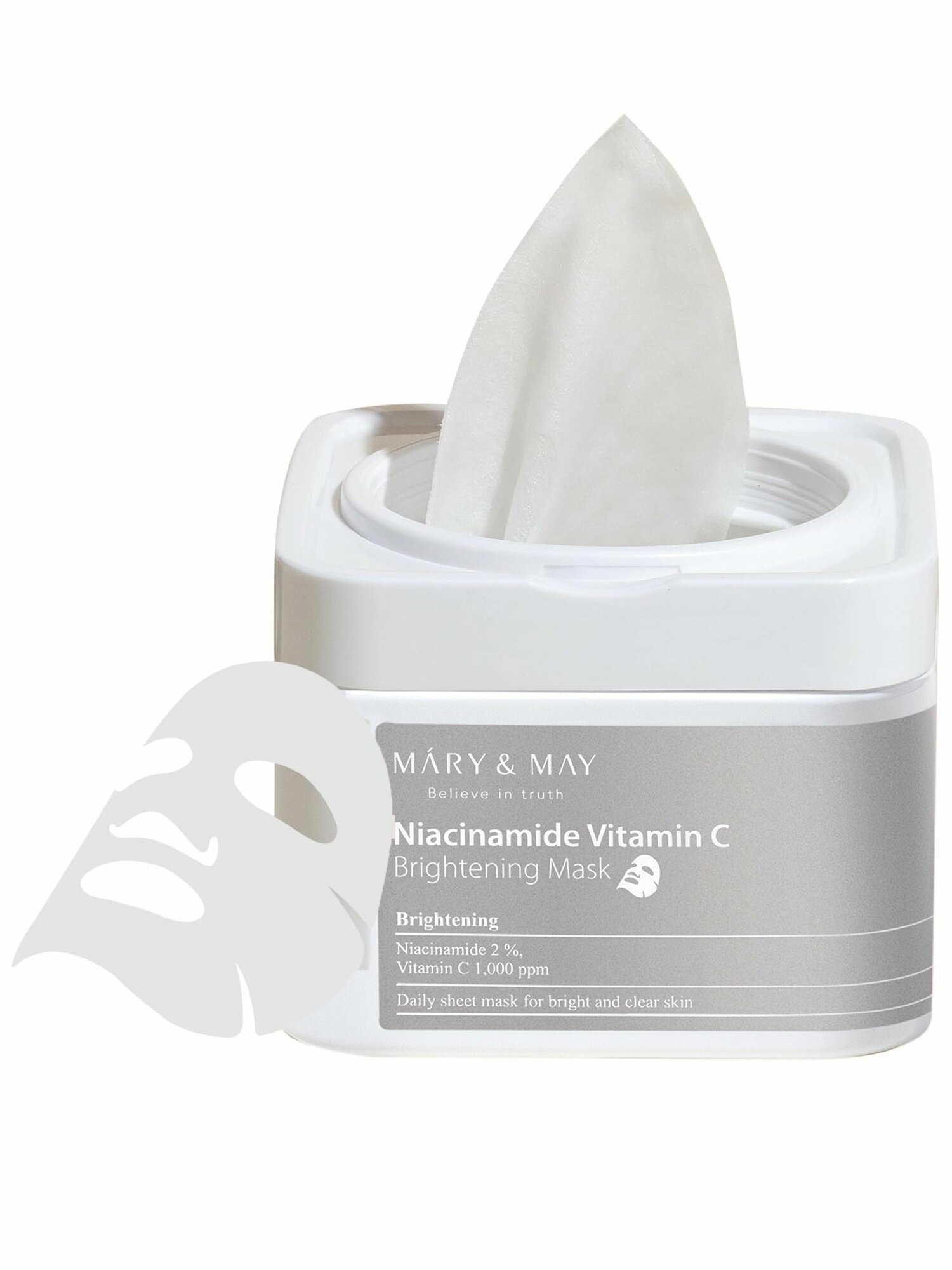 MARY&MAY Набор тканевых масок для лица Niacinamide Vitamin (30 шт)
