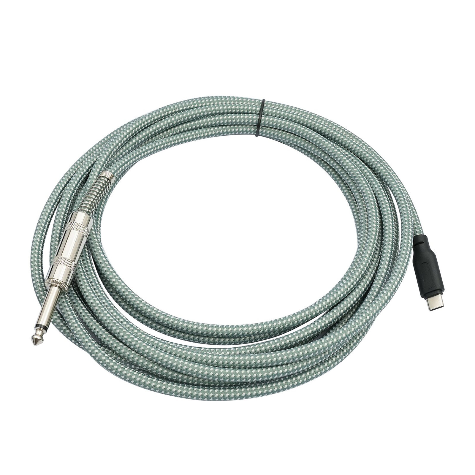 Кабель аудио 6.35мм Мужской-Type-C Мужской для гитары микрофонный для записи Плаг-н-Плей для электрогитары микшера подключение к мобильному телефону компьютеру длина 300см/9.8фт 500см/16фт опционально материал разъема Металл материал кабеля Оксиген