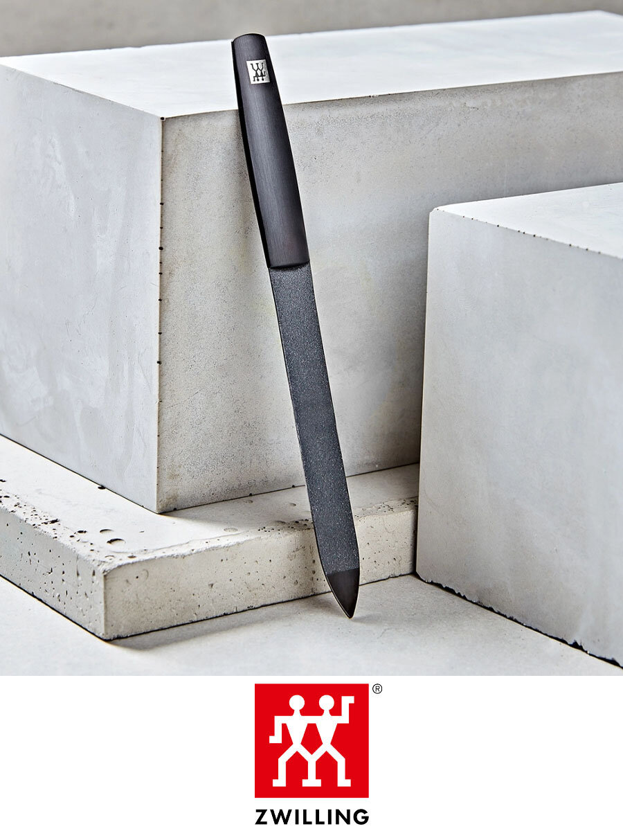 Пилка для ногтей Zwilling Twinox M, нержавеющая сталь, черная