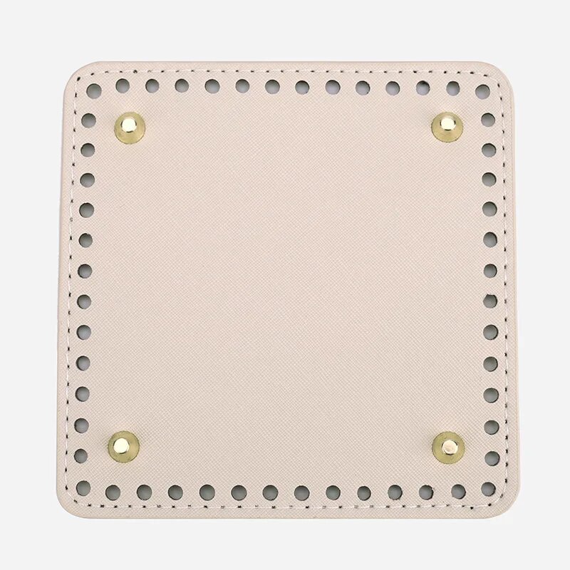 15 см x 15 см женская сумка, материал, аксессуары для сумок, квадратная сумка из искусственной кожи, дно для вязаных сумок Бежевый, Ivory