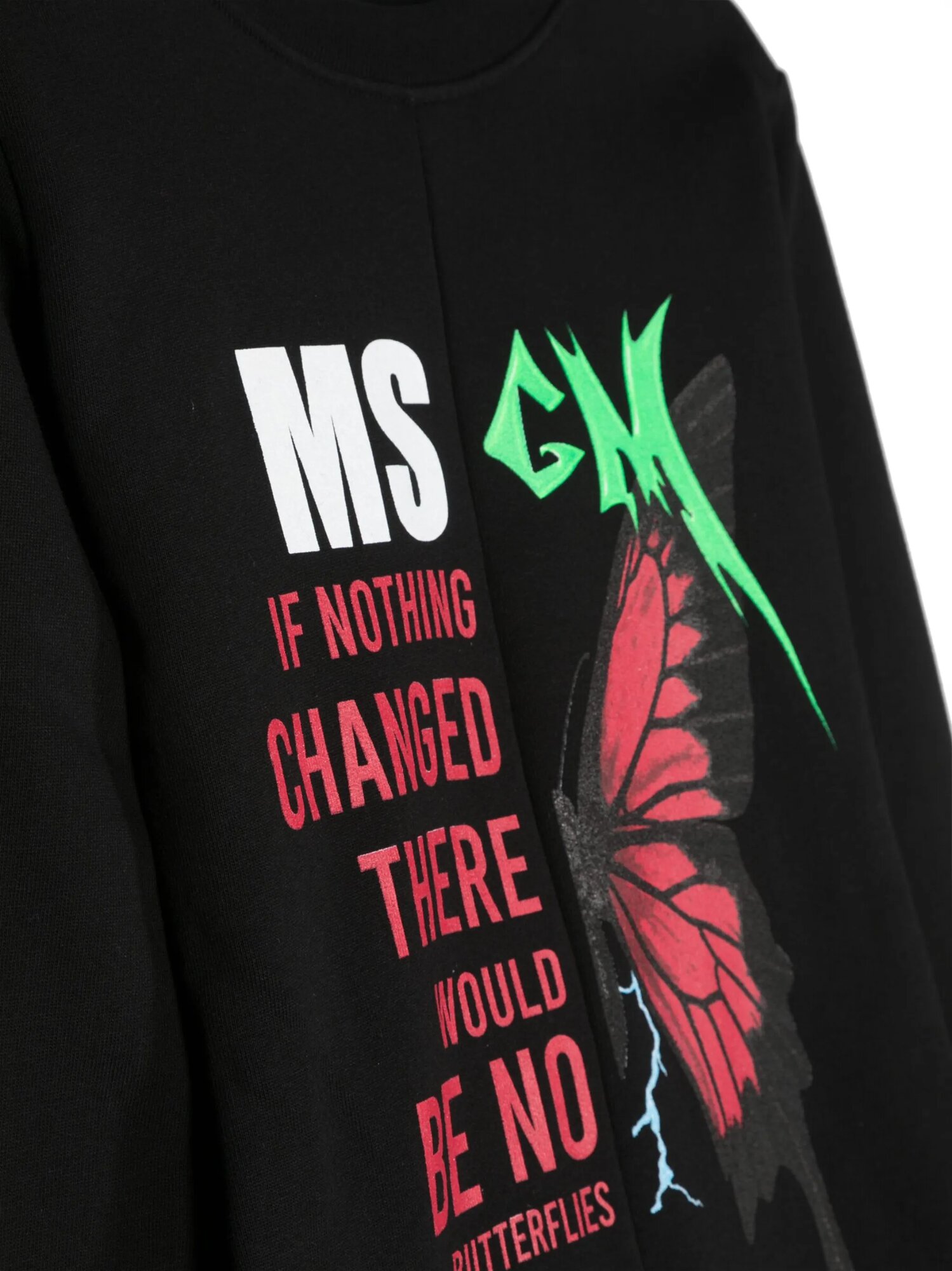 Платье MSGM Платье с логотипом, размер 6 лет, черный — фото 1