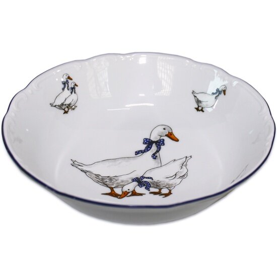 Салатник Thun 1794 круглый "Констанция", декор "Гуси", 16 см, 400 мл. (P1650675JQZ8408200)