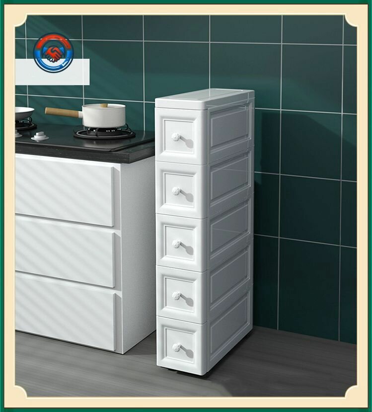 Узкая этажерка для хранения, компактная стеллажка между кроватью и стеной, прочная узкая тумба с полками для книг, косметики и мелочей, простая сборка, экономия места в спальне, кухне, прихожей