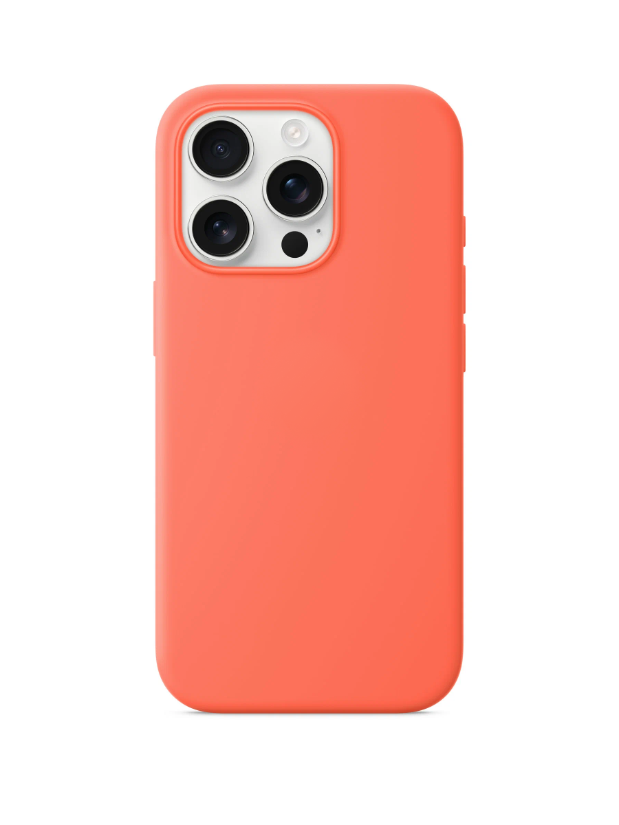 Чехол силиконовый Магсейф для iPhone 16 Pro Max Tangerine, Silicone case Магсейф для айфон 16 Про Макс - Мандариновый