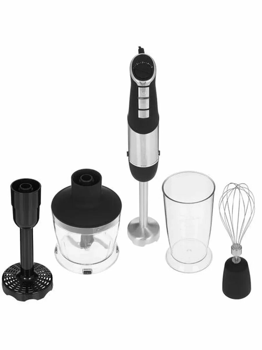 Блендер погружной Redmond BH420 1500 Вт, турборежим, черный/серебристый