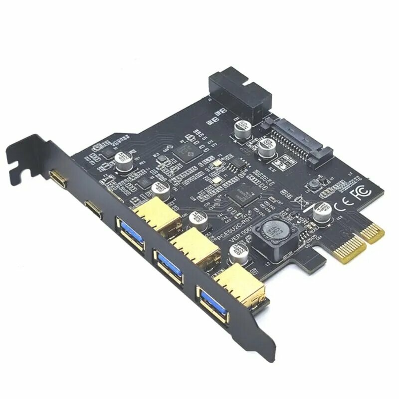 Расширитель портов USB 3.2 Gen1 Type C PCI-E