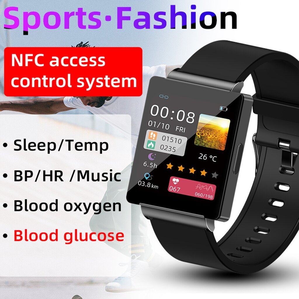 Спортивные часы с NFC и функцией фитнес-трекера