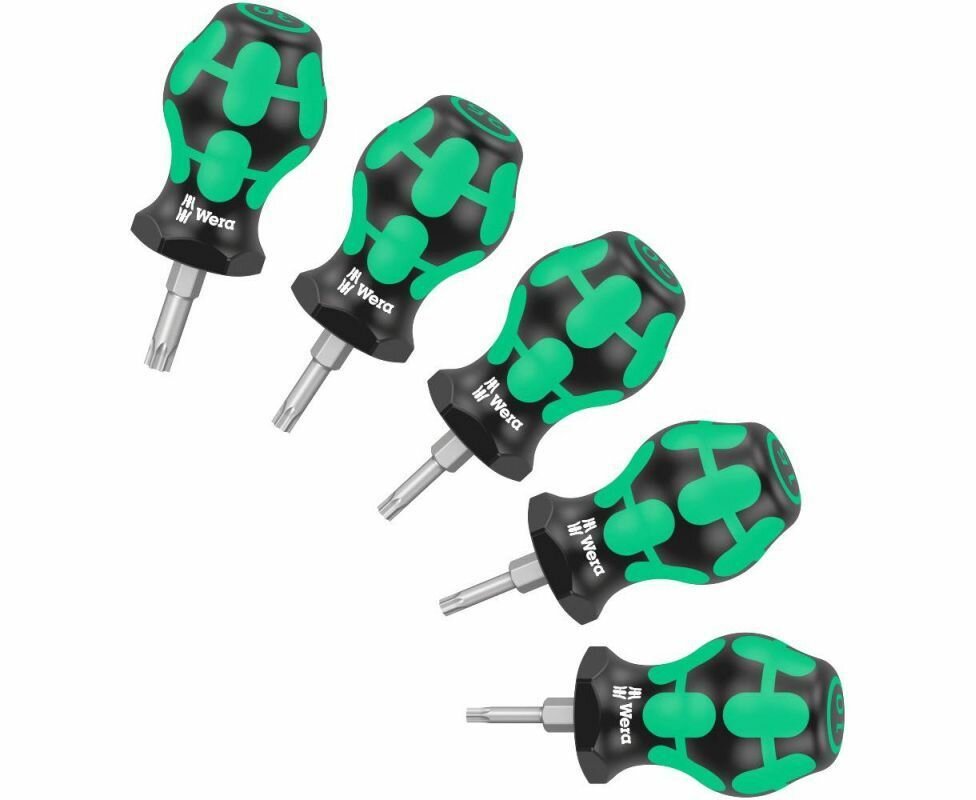 Набор коротких отверток TORX Stubby Set TX 1 Wera WE-008876 5 предметов 5930 0500 Fplus