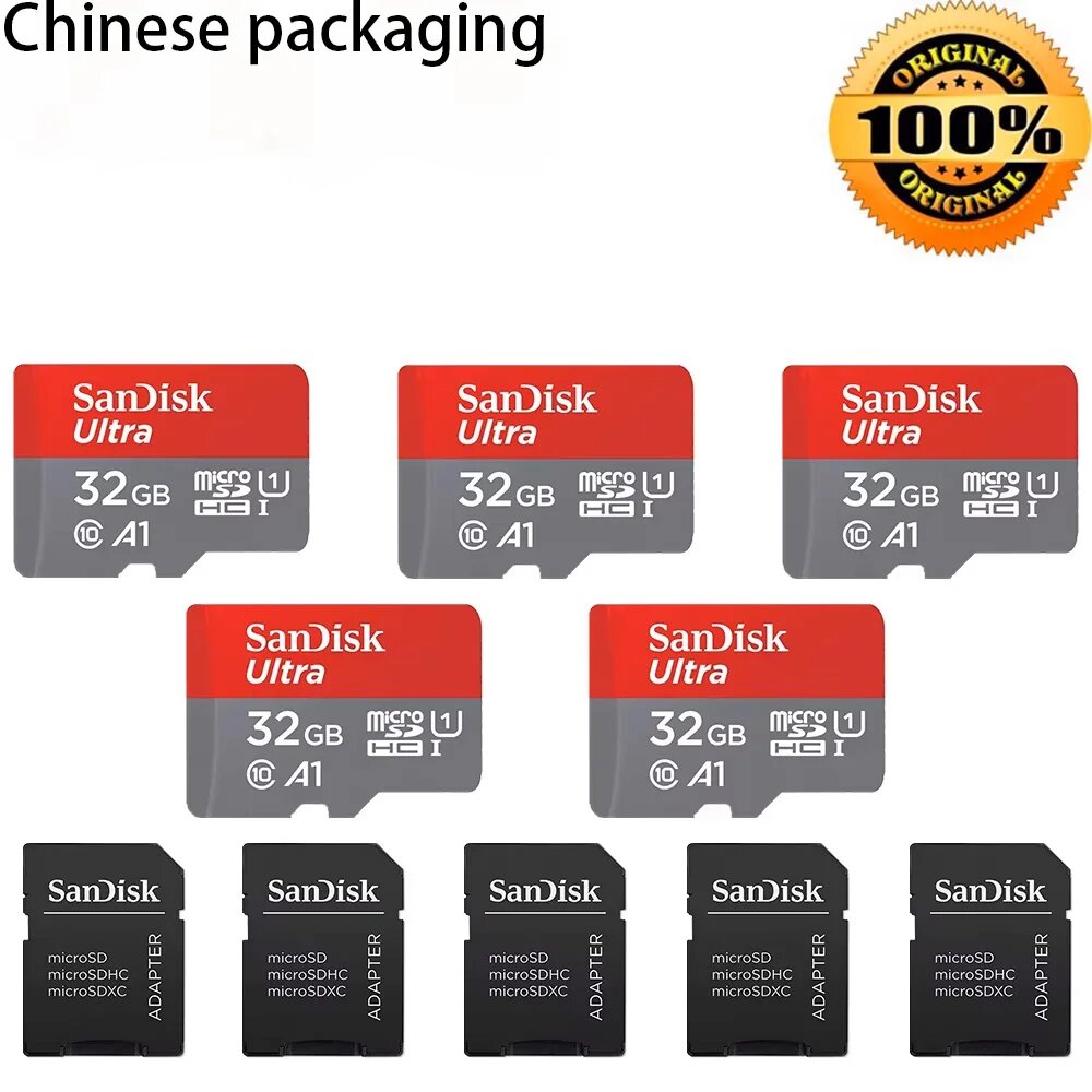 SanDisk microSDXC A1 16-256 ГБ 3 pcs-256GB