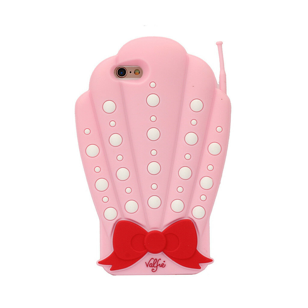 Soft silicone rubber case perfect fit for 6 6s se 5s multiple shapes pink shell iphone 6