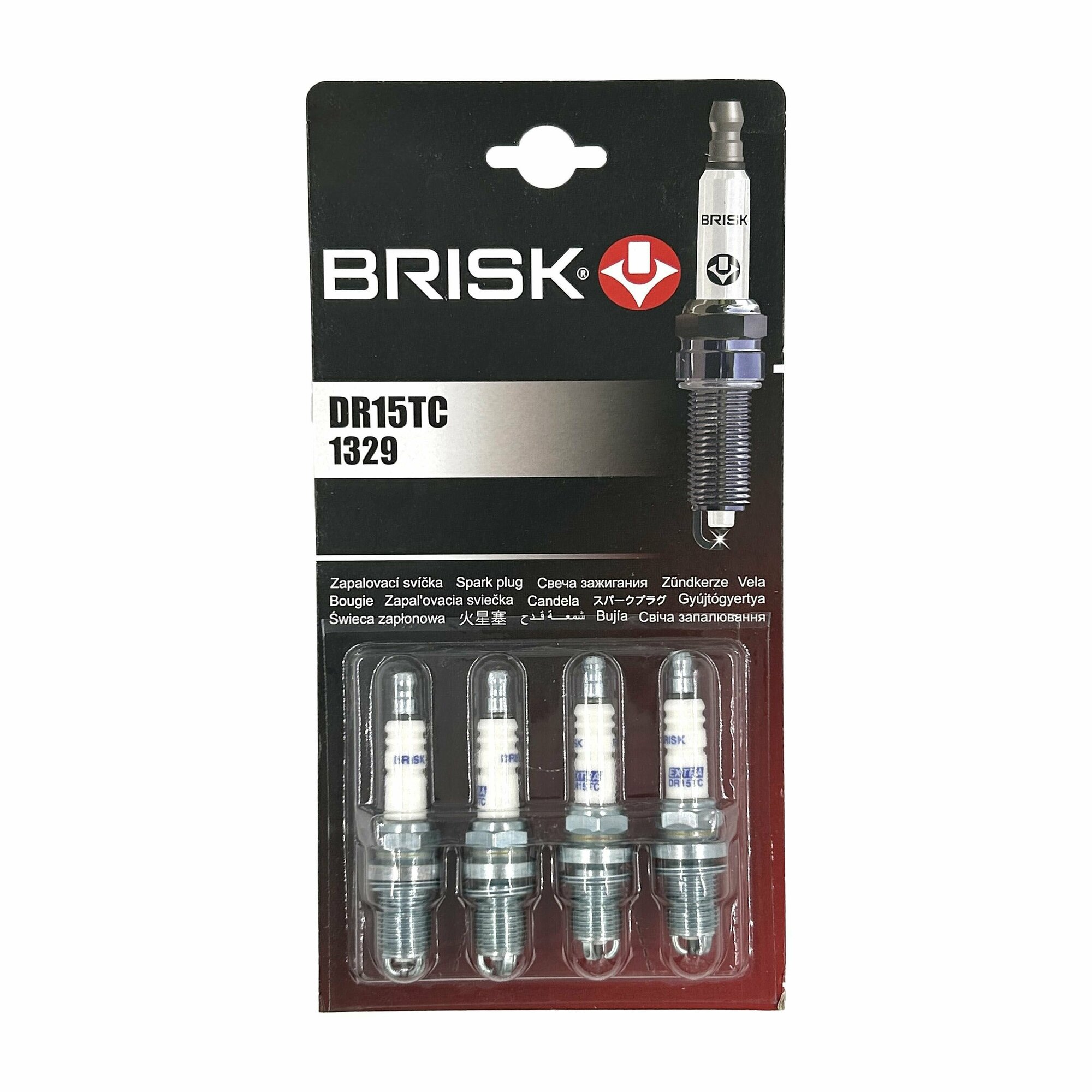 Свечи зажигания для а/м Lada Priora, Kalina, Granta, Vesta - Brisk арт. DR15TC