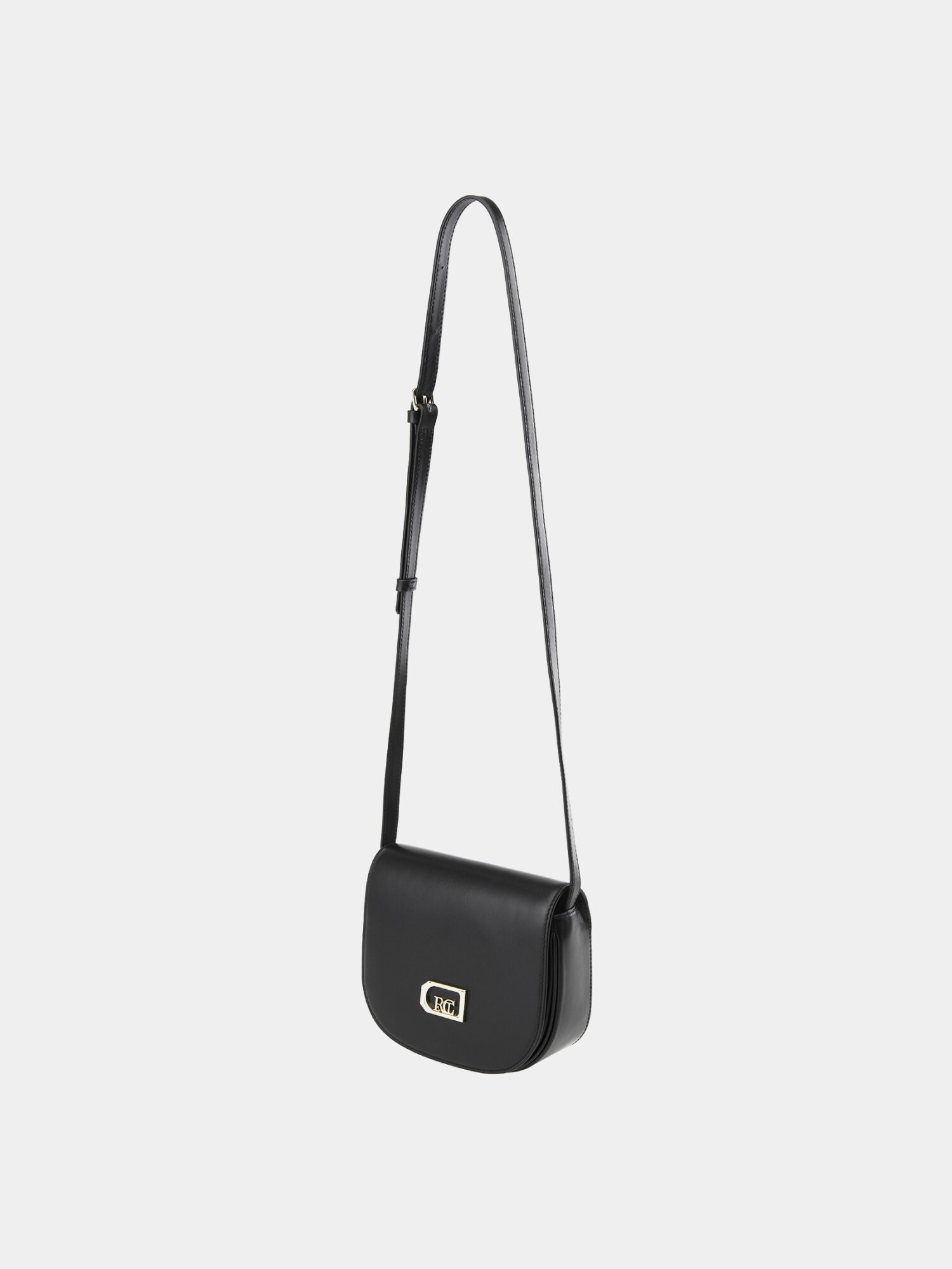 Сумка клатч RECTO Eclipse Shoulder Bag, фактура гладкая, черный — фото 1