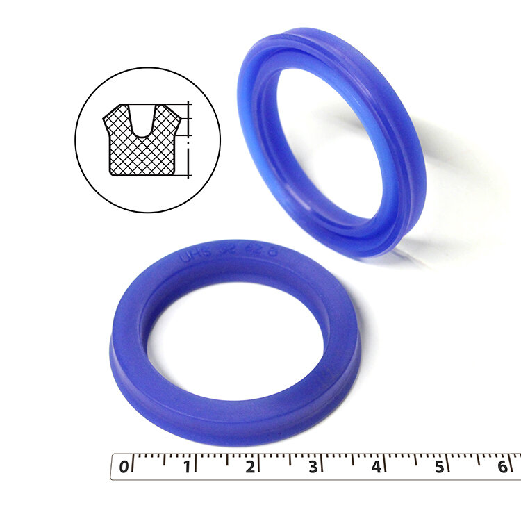 Манжета гидравлическая 32х42х6 (манжета цилиндра 42*32*6) тип UN PU (полиуретан) (упаковка 2 шт.)