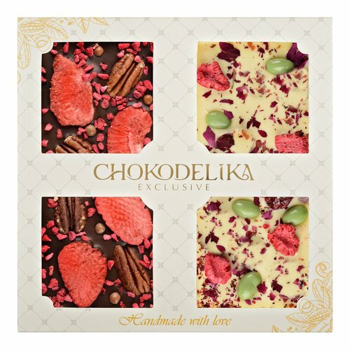 Подарочный набор Chokodelika Дольче Вита, 200 гр, белая коробка