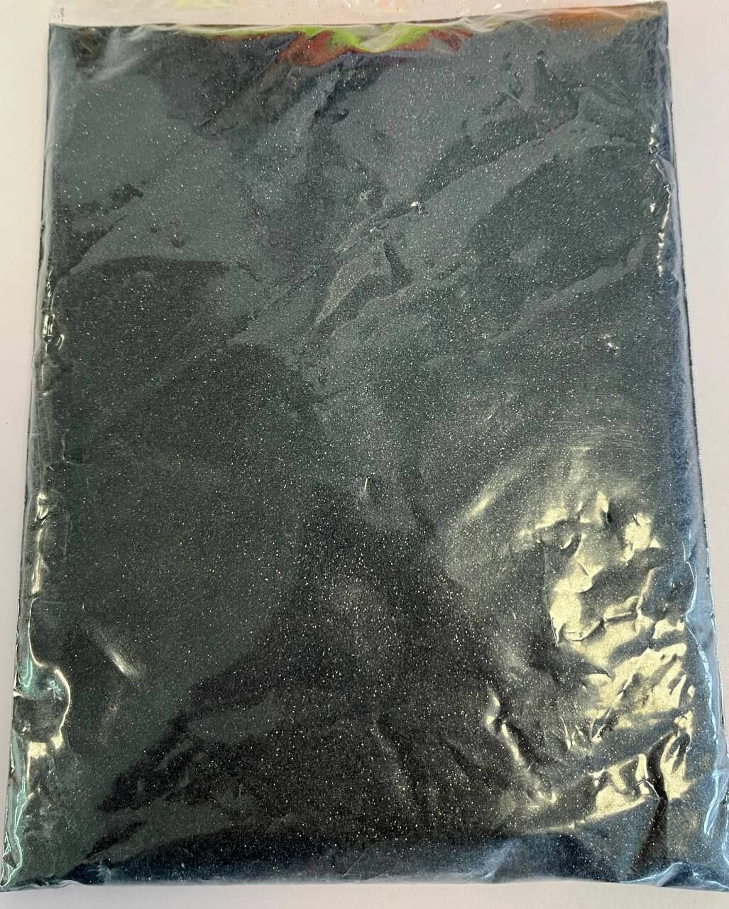 Блестки декоративные. Глиттер 500гр, черный.