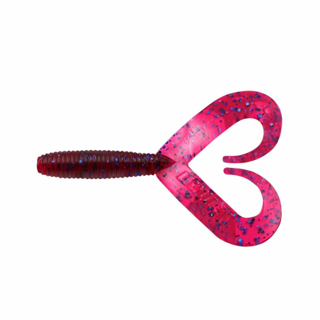 Силиконовая приманка для рыбалки Твистер YAMAN PRO Loop-Two, р.2 inch (5см), цвет #04 - Grape (уп.10 шт.)