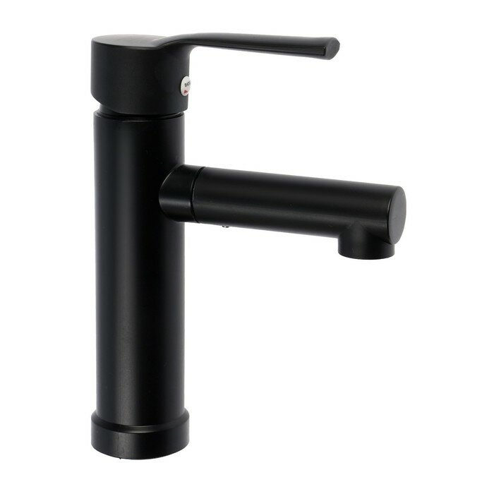 Смеситель для раковины ZEIN Z3693, поворотный излив высотой 10 см, ABS-пластик, черный, 9932000