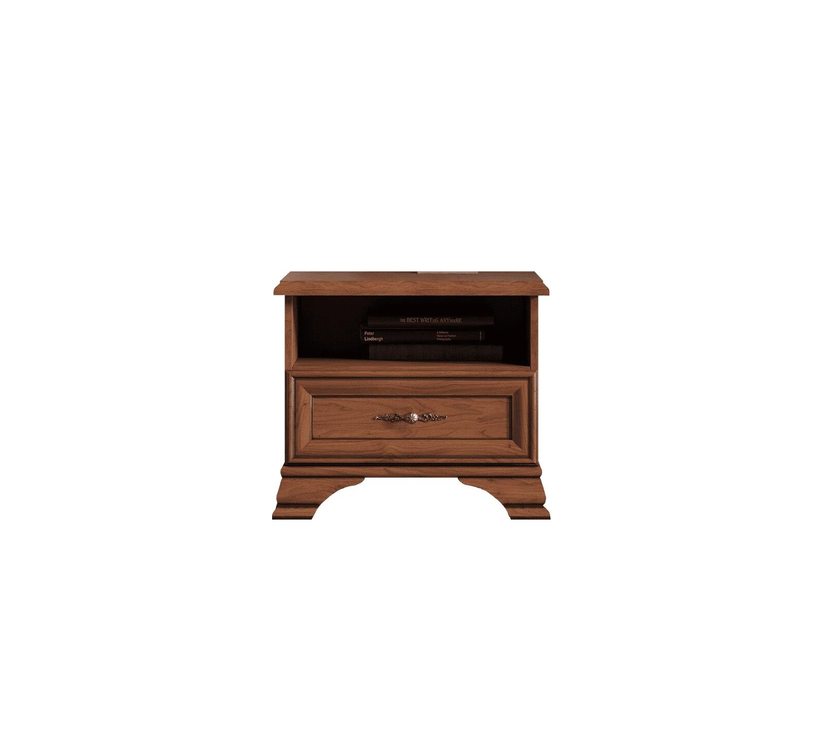 Тумба прикроватная БРВ Мебель KENTAKI S320-KOM1S Каштан Размеры: Высота 470мм Глубина 410мм Ширина 545мм