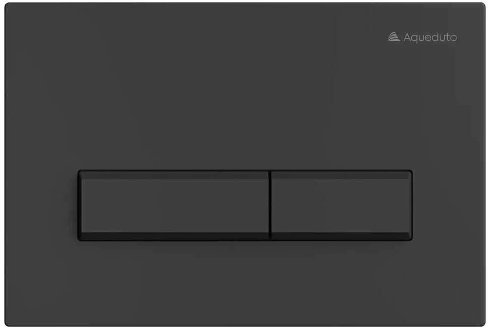 Кнопка смыва Aqueduto Retangulo RET0140 для инсталляции, черный матовый
