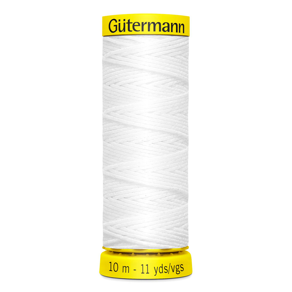 Нить эластичная Gutermann Elastic №15, 10 м, для сборок и рюшей (64% полиэстер, 36% полиуретан) 744557 (5019), 5 шт