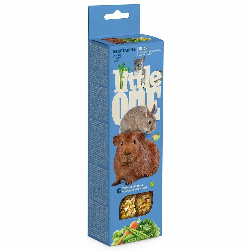 Лакомство для грызунов Little One палочки с овощами 2х60г
