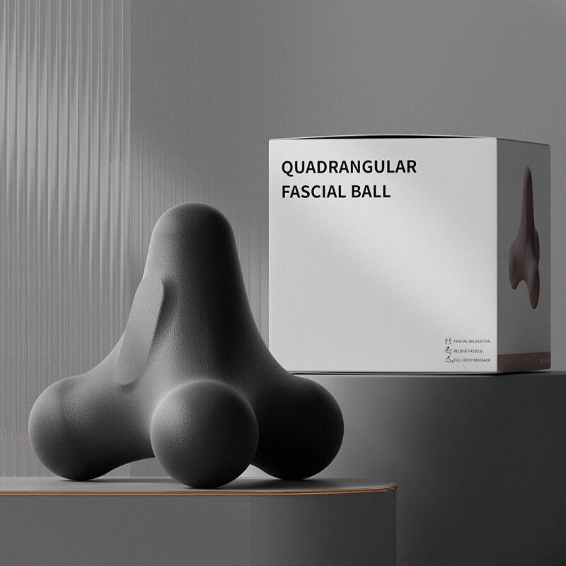 Мяч для массажа с четырьмя углами, мяч для ног, массаж плеч, шеи, талии, мышц рук, упражнения с молочной кислотой, релаксация, йога, меридиан, фитнес-мяч