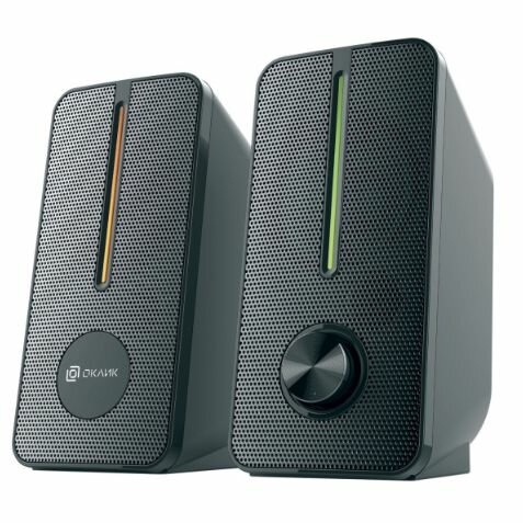 Колонки 2.0 Oklick OK-120 (1458485) черные - 11 Вт, питание - USB порт