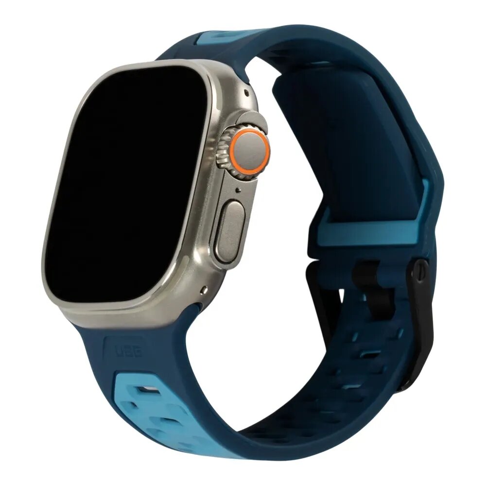 Ремень силиконовый UAG Civilian Silicone Strap 2022 для Apple Watch 49/45/44/42мм, синий (Mallard) (194002115555)