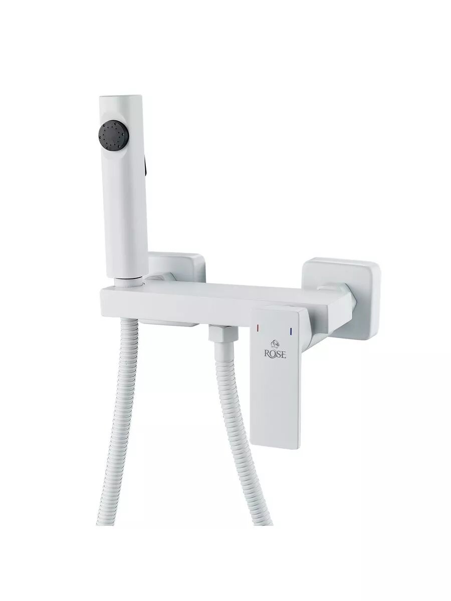 Гигиенический душ со смесителем белый