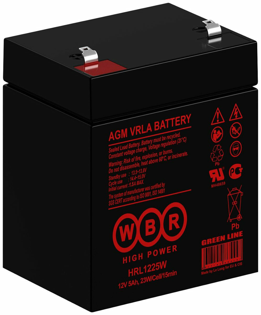 Аккумуляторная батарея для ИБП WBR HRL1225W F2 (12В 5.8Ач)