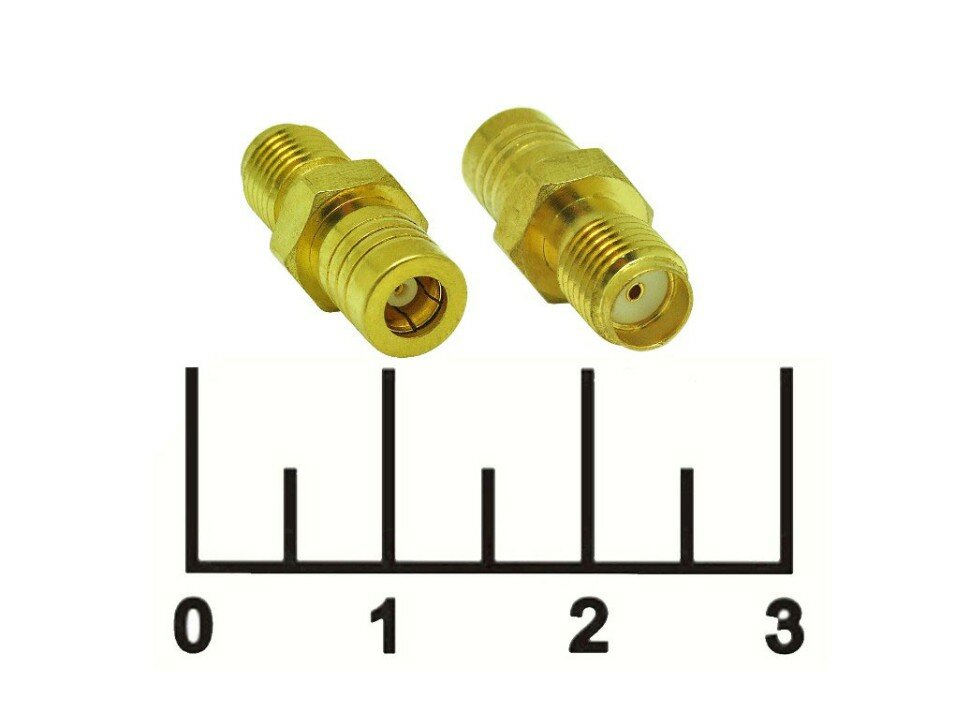 Переходник SMA гнездо/SMB гнездо gold