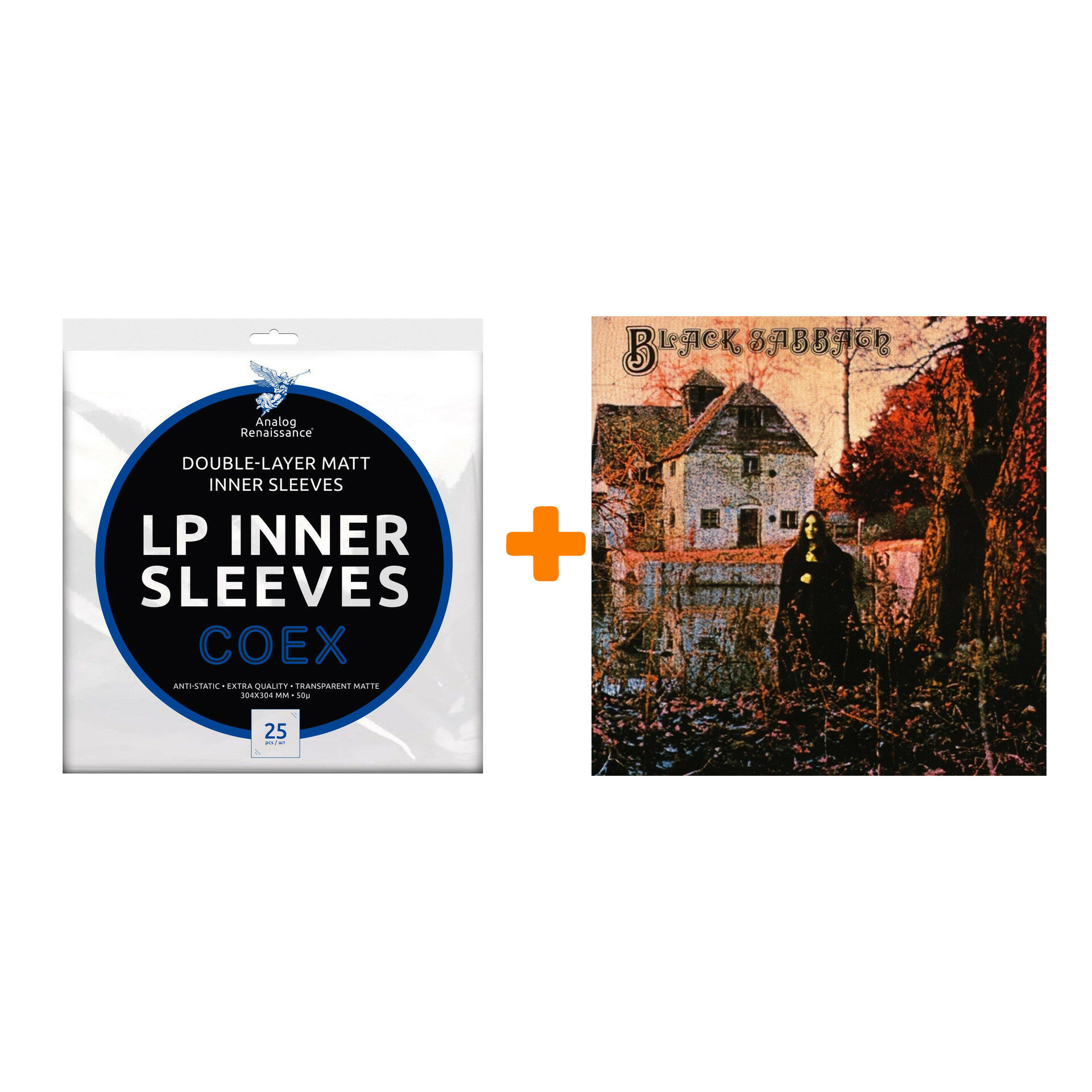 BLACK SABBATH Black Sabbath 180 GRAMM LP + Конверты внутренние COEX для грампластинок 12" 25шт Набор