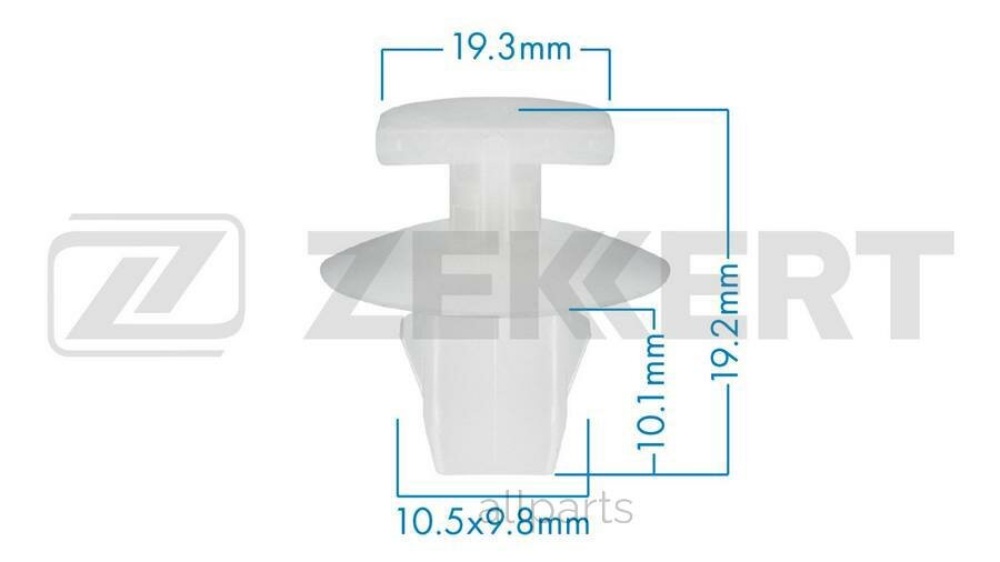 ZEKKERT BE-3599 Клипса крепёжная Nissan (миним. кол-во заказа 10 шт)